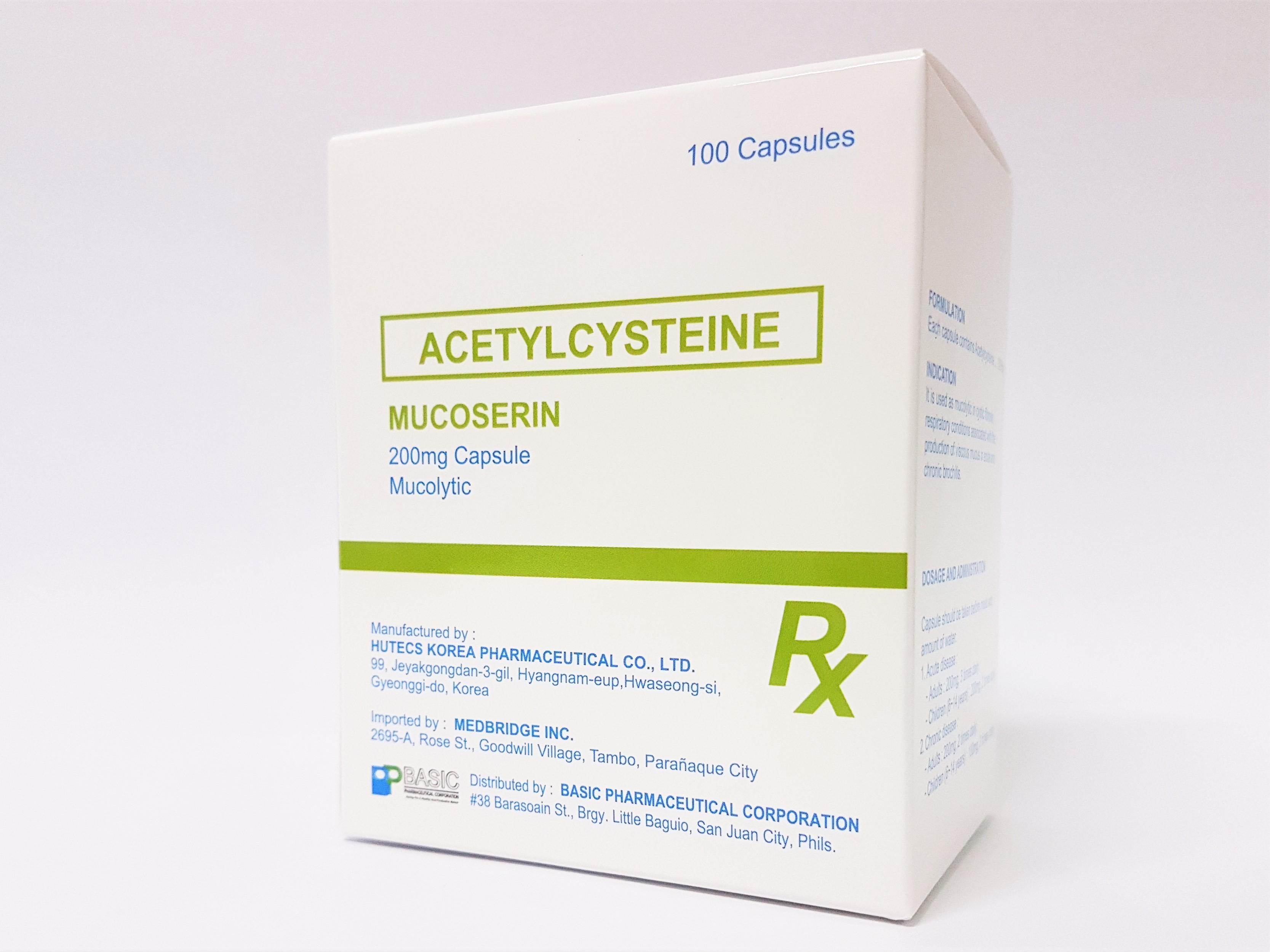 MUCOSERIN CAPSULE 200MG | Basic Pharmaceutical Corporation