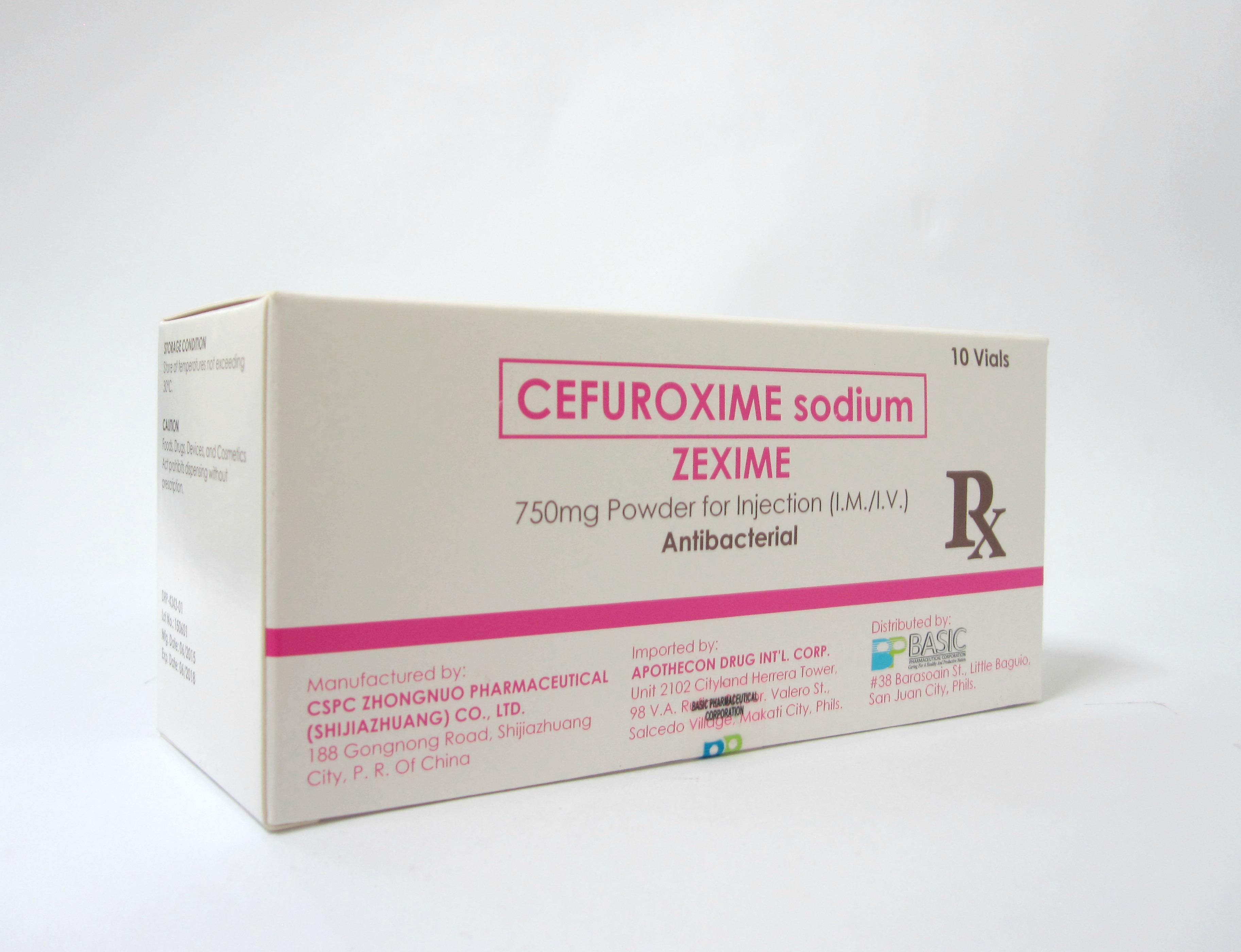 ZEXIME VIAL 750MG | Basic Pharmaceutical Corporation