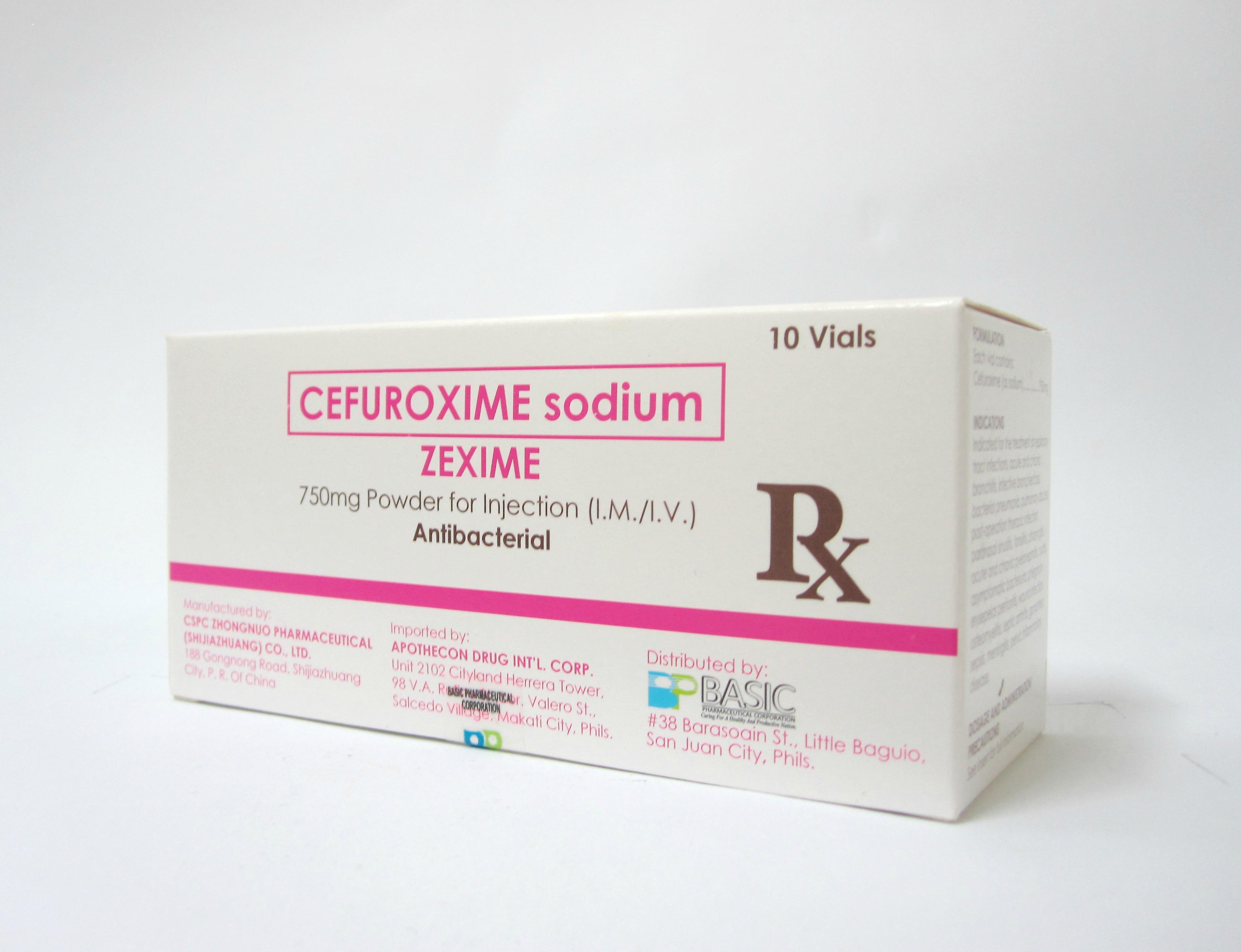 ZEXIME VIAL 750MG | Basic Pharmaceutical Corporation