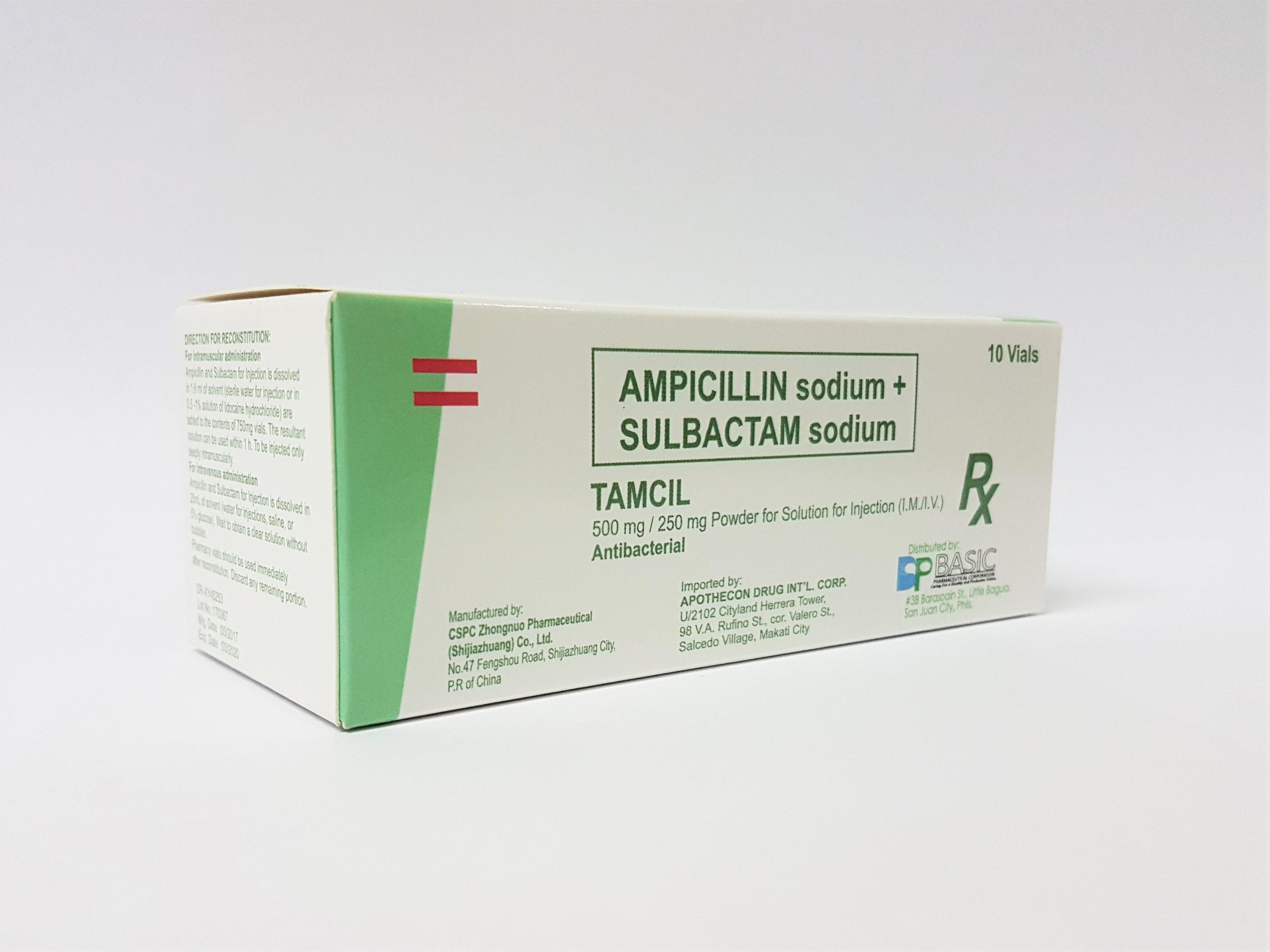 TAMCIL VIAL 500MG/250MG | Basic Pharmaceutical Corporation