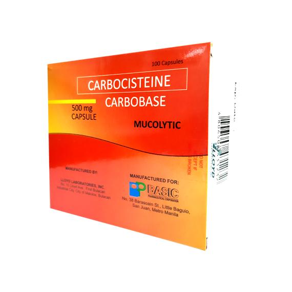 CARBOBASE CAPSULE 500MG | Basic Pharmaceutical Corporation