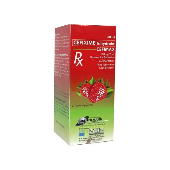 CEFIMAX GRANULES FOR SUSPENSION 100MG/5ML | Basic Pharmaceutical ...