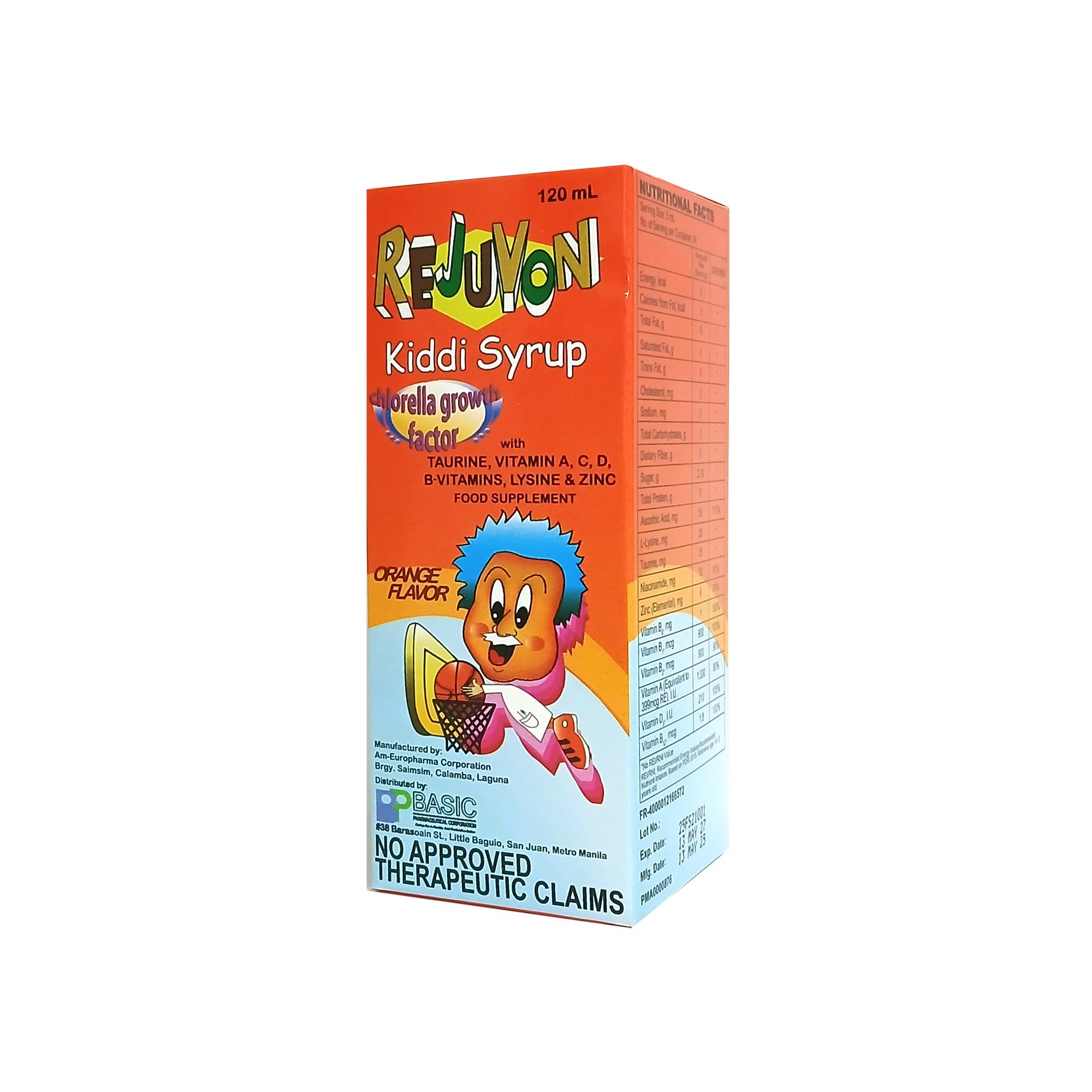 REJUVON KIDDI SYRUP | Basic Pharmaceutical Corporation