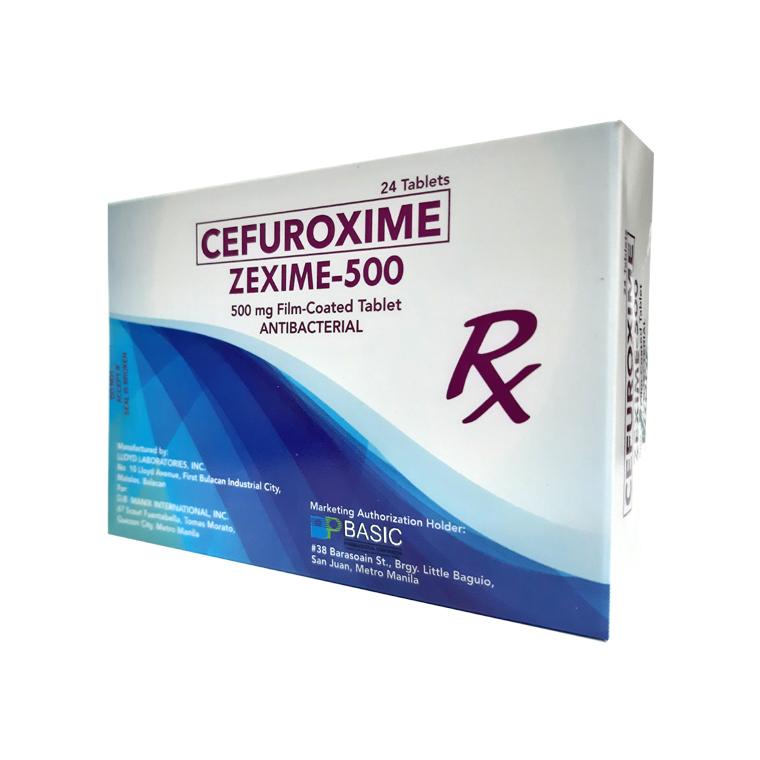 ZEXIME-500 FILM-COATED TABLET 500MG | Basic Pharmaceutical Corporation