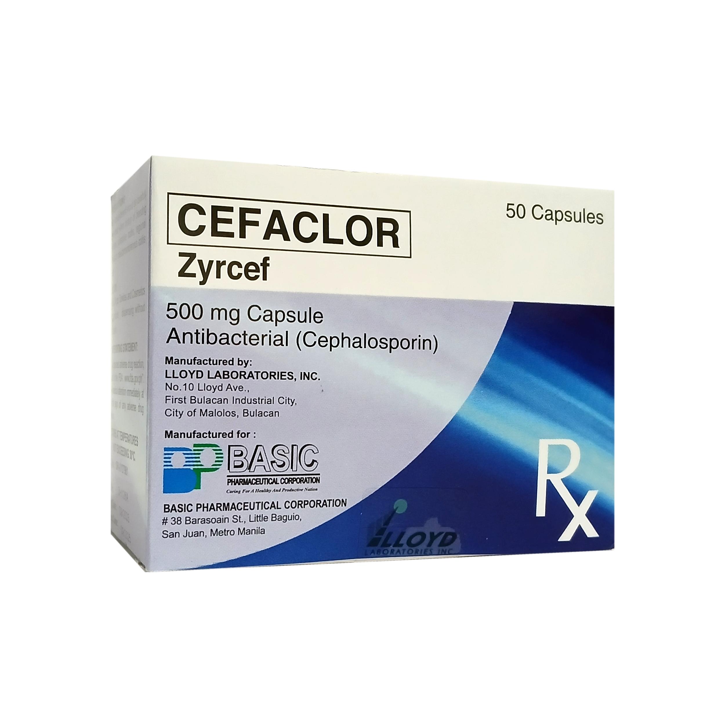 ZYRCEF CAPSULE 500MG | Basic Pharmaceutical Corporation