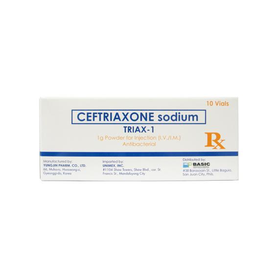 TRIAX-1 VIAL 1G | Basic Pharmaceutical Corporation TRIAX-1 VIAL 1G | Basic Pharmaceutical Corporation